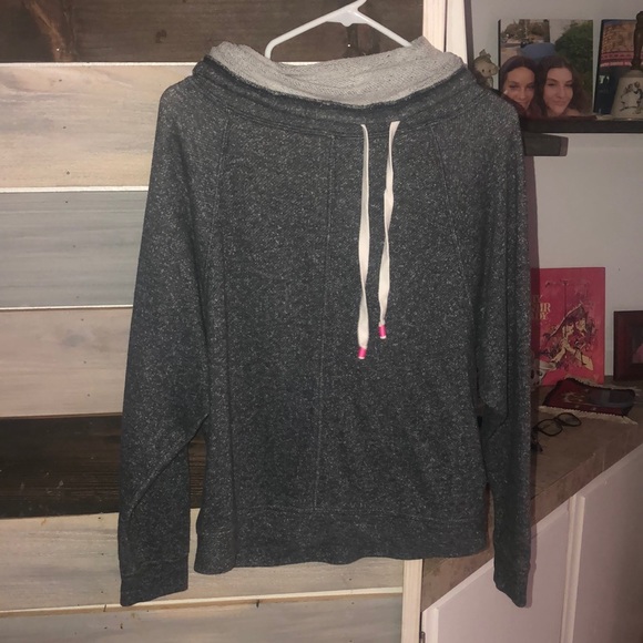 Derek Heart | Tops | Dark Grey Hoodie Sweatshirt With Drawstrings Large ...